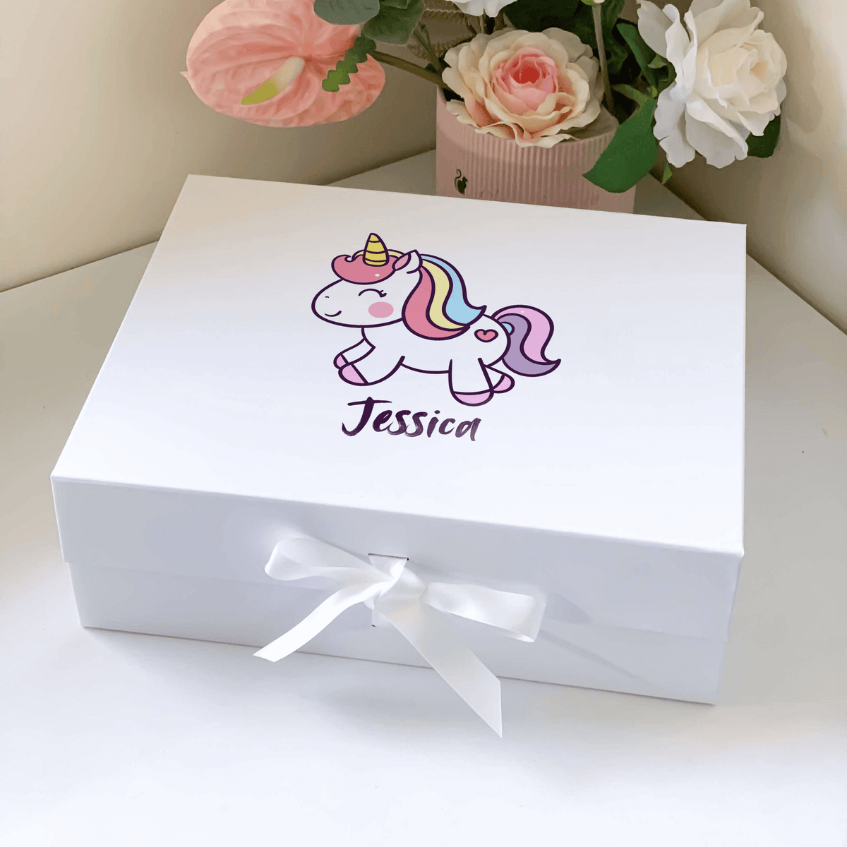 Personalised Unicorn Keepsake Magnetic Gift Box Australia